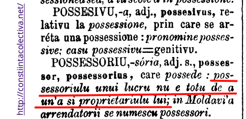 posesor – Constiintacolectiva